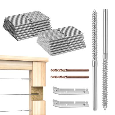 China T316 Stainless Steel Cable Railing System with 3/16-inch Stainless Steel Cables Waterproof and Rust-proof for DIY Deck Balcony and Staircase for sale