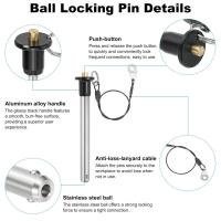 China Heavy Duty High Precision Quick Release Pin with Easy to Use Button Handle for Secure Fastening for sale