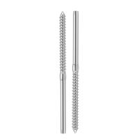 China T316 Stainless Steel Cable Railing Hardware with 3/16-inch Stainless Steel Cables and Waterproof Swage Stud Terminal for sale