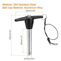 China 5/8 Inch T Handle Quick Release Pin with Push Button for Easy Ball Locking for sale