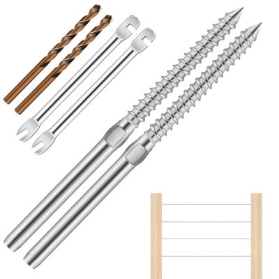 China T316 Stainless Steel Cable Railing Hardware with 3/16-inch Cables and Waterproof Finish for Marine Rigging for sale