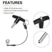 China T Handle Quick Release Pin with Push Button for Durable and Secure Ball Locking for sale