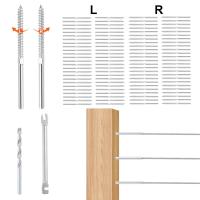 China T316 Stainless Steel Thread Swage Lag Screws for 3/16-inch Cables Waterproof and Rust Proof Cable Railing Hardware for sale
