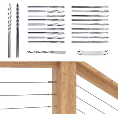 China T316 Stainless Steel Left & Right Swage Lag Screw for 3/16-inch Cable Railing Hardware for sale