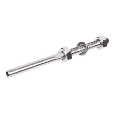 China Marine Grade T316 Stainless Steel Cable Railing Kit with Corrosion Resistant High Tensile Strength Swage Studs for sale