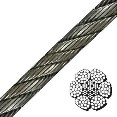 China 35*k7 32mm High Strength Galvanized Steel Wire Rope for Oil & Gas Hoist and Crane Applications for sale