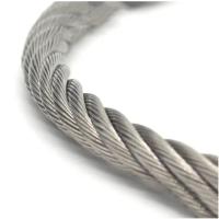 China 6x26 IWRC Stainless Steel Wire Rope 316 and 304 Grade for Elevator Crane Bridge Railway Use for sale