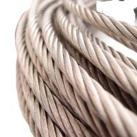 China Marine Grade Stainless Steel Wire Rope with 1x19 and 7x7 Construction for Offshore Applications in 3-48 mm Diameter for sale