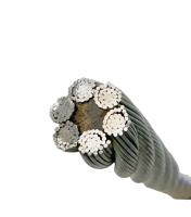 China MIL-DTL-83420 Galvanized Aircraft Cable Steel Wire Rope with 7x7 / 7x19 Construction and 3/64