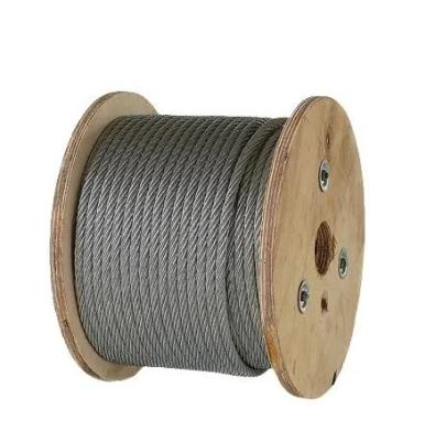 China 7x19 Construction Hot Dipped Galvanized Steel Wire Rope with 1570Mpa Breaking Load for Lifting and Rigging for sale