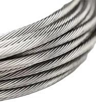 China 1x19 Construction Galvanized Steel Wire Rope with 1570-1770MPa Tensile Strength and 0.3mm-40mm Wire Gauge for sale