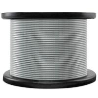 China 7x19 Construction Carbon Steel Grade Galvanized Steel Wire Rope with Custom Length for sale