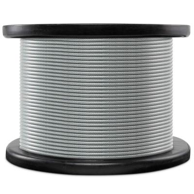 China 7x19 Construction Carbon Steel Grade Galvanized Steel Wire Rope with Custom Length for sale