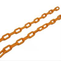 China 6mm Colorful Plastic Chain with 25m Packing and 60g per Meter for Roadway Safety for sale