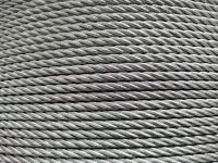 China Galvanized Steel Wire Rope 7x7 Construction with Steel Core and 1/16