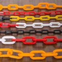 China 6mm PE Traffic Warning Plastic Barrier Chain with High Visibility for Road Safety and Customizable Size for sale