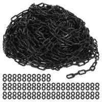 China PATIKIL Orange Plastic Chain with 200 Foot Length and Customizable Size for Safety Barriers and Queue Lines for sale