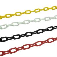 China 6mm High Visibility Yellow Plastic Warning Chain for Roadway Safety with Customizable Length for sale