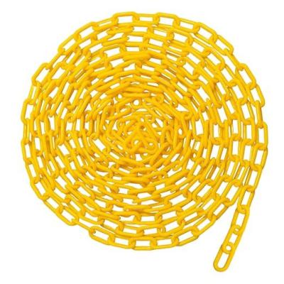 China 50 Feet Yellow Plastic Chain for Indoor and Outdoor Use with 100 Feet Length Options for sale
