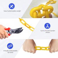China 50 Feet Yellow Plastic Chain for Indoor and Outdoor Use with 100 Feet Length Options for sale