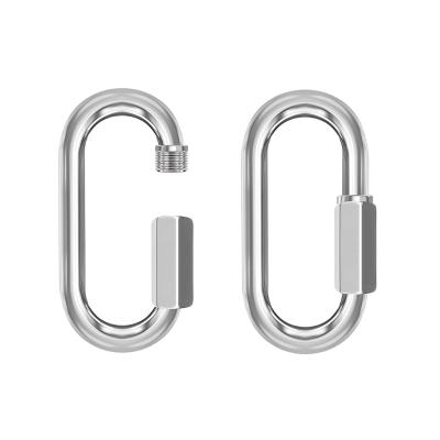 China Quick Link Heavy Duty Carabiner Clips Locking Chain Quick Link Connector for Safety Chains for sale