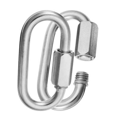 China Quick Links Chain Connectors Twist Oval Keychain D Shape for Swing Camping for sale
