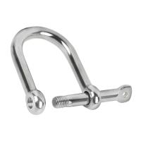 China Stainless Steel Dee Shackle D Shape Screw Pin Large Screw Shackles for Boat Sailboat Chain Rigging Clasp for sale