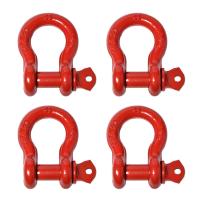 China Anchor Shackle Forged Steel Galvanized Bow Shackle with Screw Pin for sale
