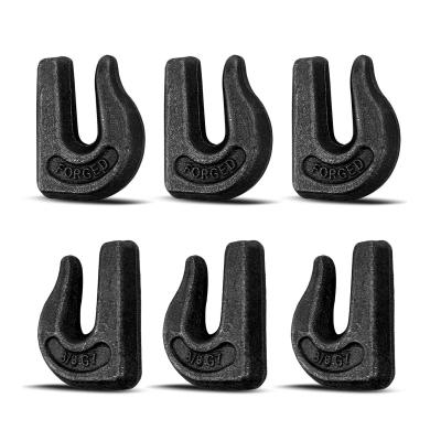 China G70 Weld-on Forged Clevis Grab Hook Heavy Industry Lifting Rigging Hardware Carbon Steel Alloy Steel for sale