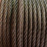 China Steel Wire Rope 6x19 Flexible Diameter 3/16'' Steel Wire Rope for Marine Engineering Ship Galvanized for sale