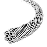 China 304 316 7X7 Construction Stainless Steel Wire Rope Manufacturer Steel Wire Rope Cable for sale