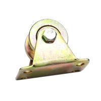 China Heavy Duty Rigid Caster Wheel with Bracket U Groove Track Roller for sale