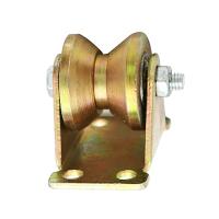 China Great Quality High V-Groove Sliding Gate Roller Garage Door Nylon Rollers Wheel for sale