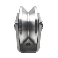 China Industrial Caster Modern Stainless Steel Wheel Bracket for Sliding Gates for sale