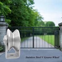 China Industrial Caster Modern Stainless Steel Wheel Bracket for Sliding Gates for sale