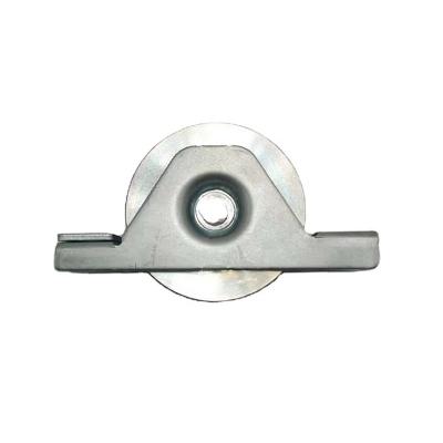 China Hot and Popular Carbon Steel Sliding Double Roller Wheel Pulley Groove U/V/Y Type Sliding Gate Wheels for Rigging for sale