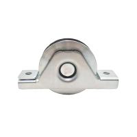 China Hot and Popular Carbon Steel Sliding Double Roller Wheel Pulley Groove U/V/Y Type Sliding Gate Wheels for Rigging for sale