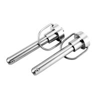 China Quick Release Pin Push-Button Ball Locking Pin 304 Stainless Steel Ring Handle Locking Pin for sale