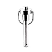 China Quick Release Pin Push-Button Ball Locking Pin 304 Stainless Steel Ring Handle Locking Pin for sale
