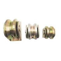 China Heavy Duty Double-Bearing Pulley Wheel Single Bearing Rail Pulley with Zinc Plated for sale