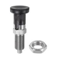 China Stainless Steel Self-Locking Knob Plunger with Spring Loaded Locking Pin and Reset Spring Index Plunger for sale