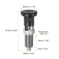 China Stainless Steel Self-Locking Knob Plunger with Spring Loaded Locking Pin and Reset Spring Index Plunger for sale