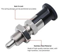 China Stainless Steel Self-Locking Knob Plunger with Spring Loaded Locking Pin and Reset Spring Index Plunger for sale