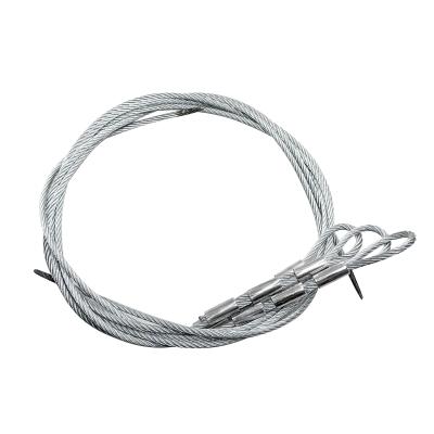 China Stainless Steel Wire Rope Ferrules Sling with Eyes Terminal for Construction Cold Heading Steel Bending AiSi Standard for sale