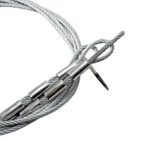China Stainless Steel Wire Rope Ferrules Sling with Eyes Terminal for Construction Cold Heading Steel Bending AiSi Standard for sale