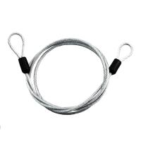 China Stainless Steel Wire Rope Sling Safety Cable Sling with Carabiner Lock for sale