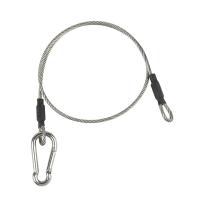 China Stainless Steel Outdoor Travel Security PVC Coated Cable Sling Luggage Lock Stage Light Safety Rope/Bicycle Locking Device for sale