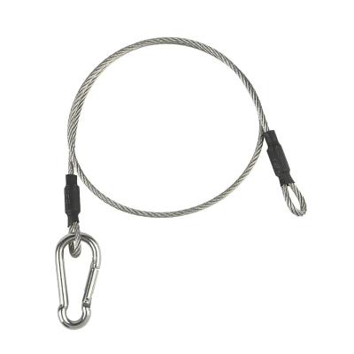 China Stainless Steel Outdoor Travel Security PVC Coated Cable Sling Luggage Lock Stage Light Safety Rope/Bicycle Locking Device for sale