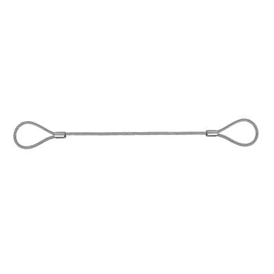 China Factory Price Stainless Steel Lashing Steel Wire Rope Sling with Mechanically Spliced Flemish Eye for sale