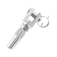China Stainless Steel Screw Terminal with Fork Swageless Fork Terminal for 3mm 4mm 5mm 6mm 8mm Wire Rope for sale